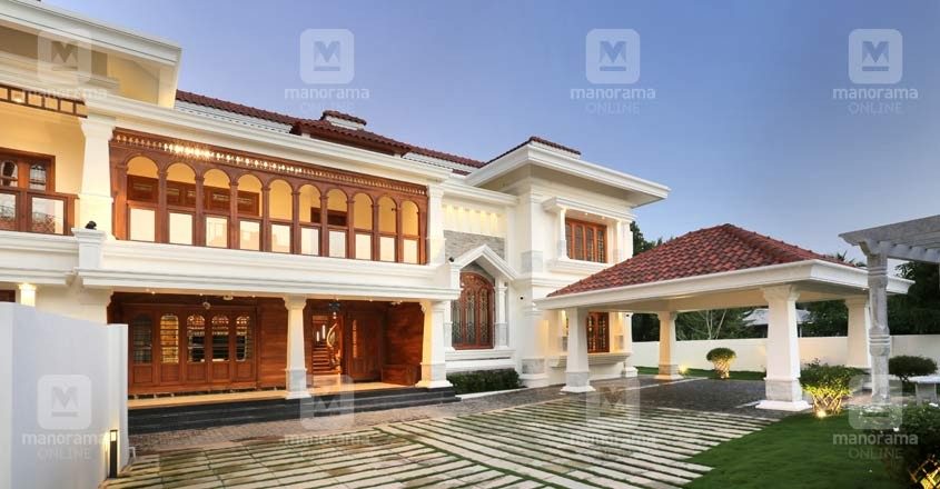 Palatial house in Thiruvananthapuram exuding regal resplendence ...