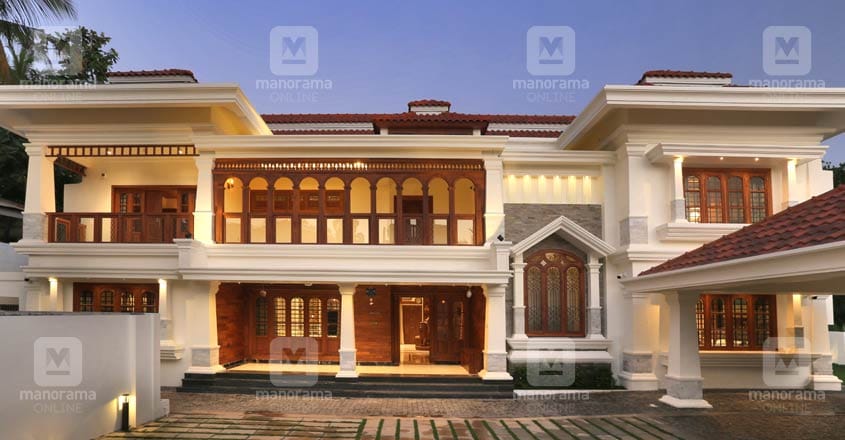 Palatial house in Thiruvananthapuram exuding regal resplendence ...