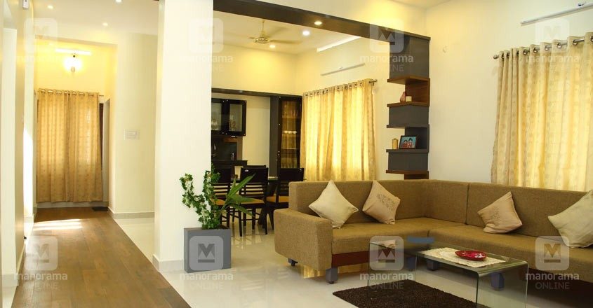Box design, suave interiors make this Chengannur house classy ...