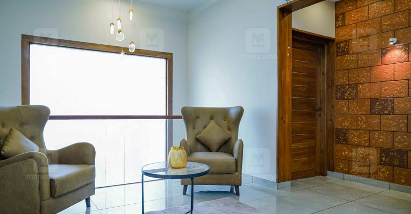 Contemporary design leaves this Thalassery house in 7 cents stunning ...