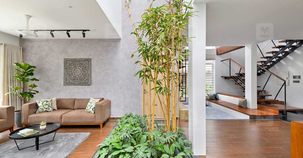 Positivity and elegance exude from this contemporary Palarivattam house