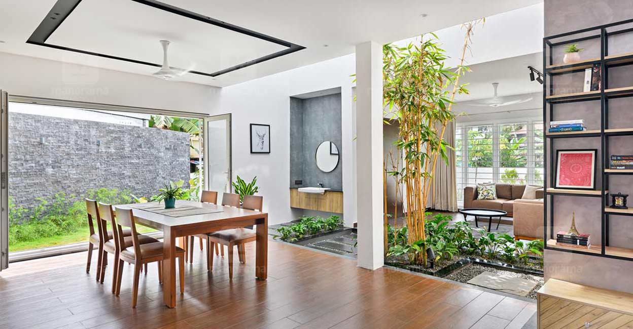 Positivity and elegance exude from this contemporary Palarivattam house