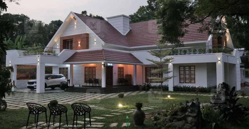 With alluring landscape and splendid design this Kottayam house is ...