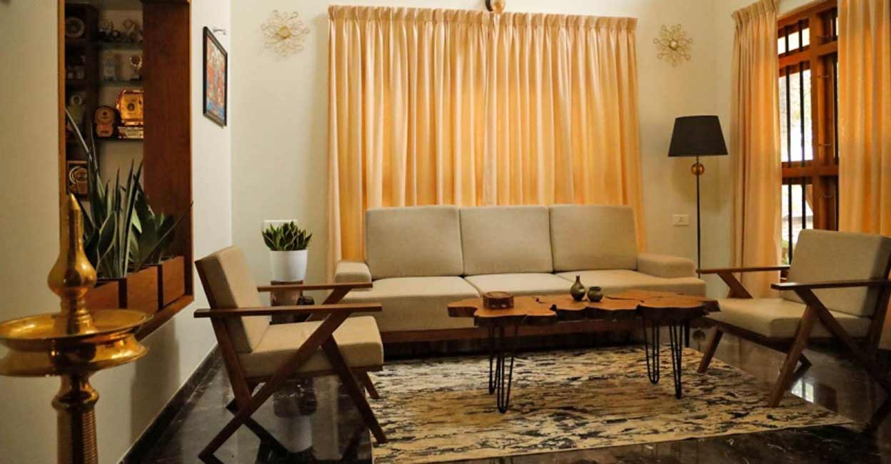 Traditional and modern styles fuse here in this house in Kadampuzha ...