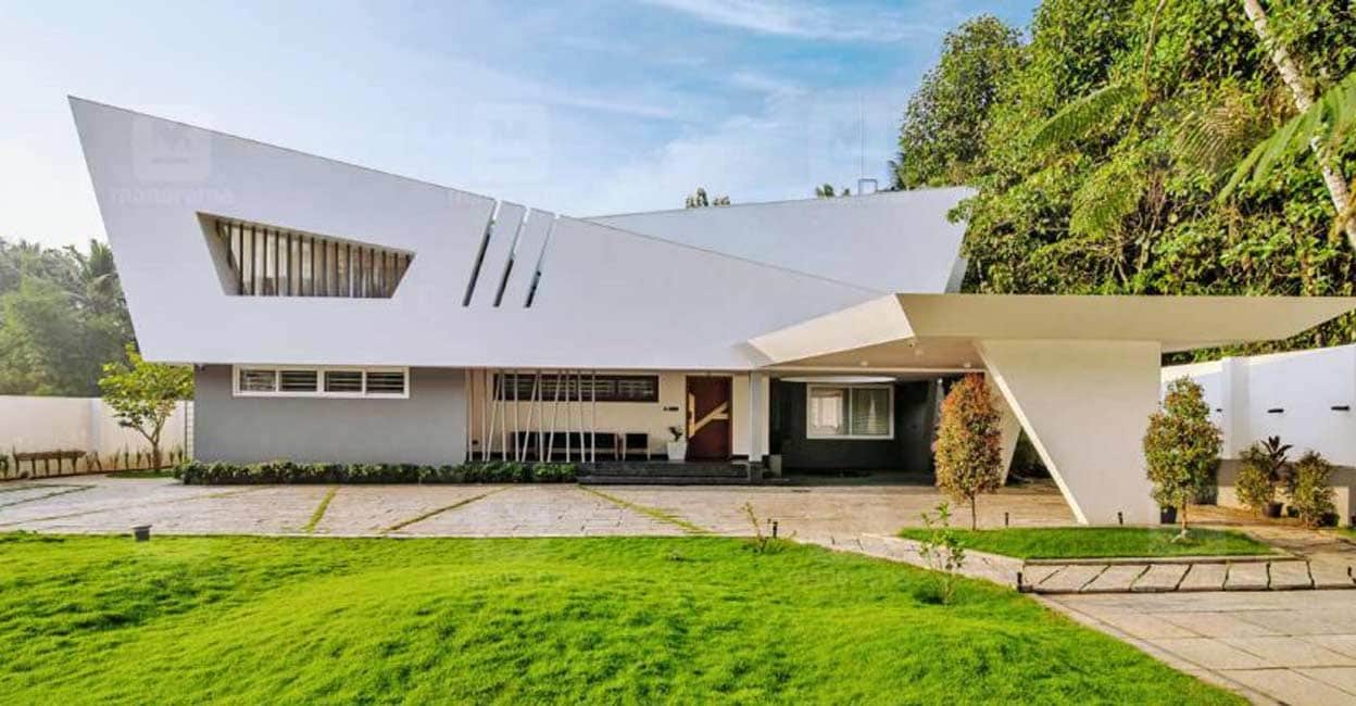 Attractive and luxurious, this ‘wedge’ house in Vizhinjam is a major ...