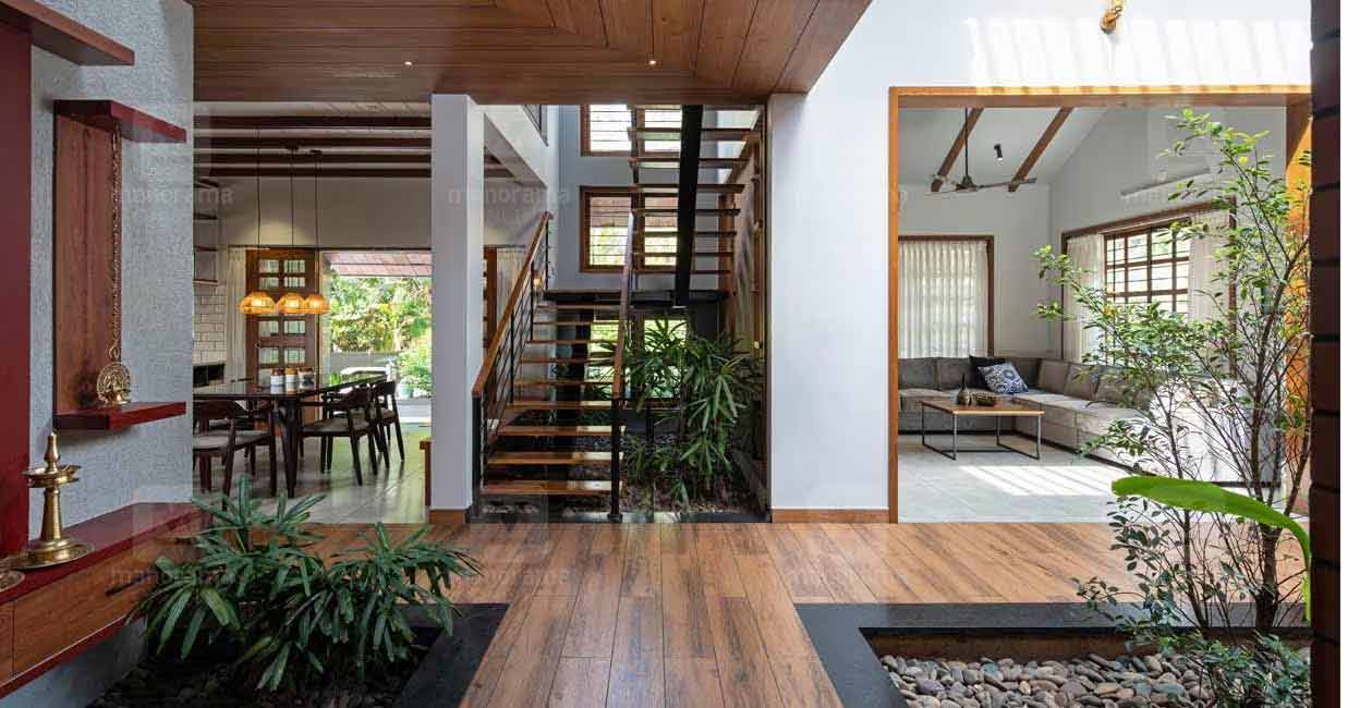 Tropical house in Payyoli amazes with simple design, green courtyards ...