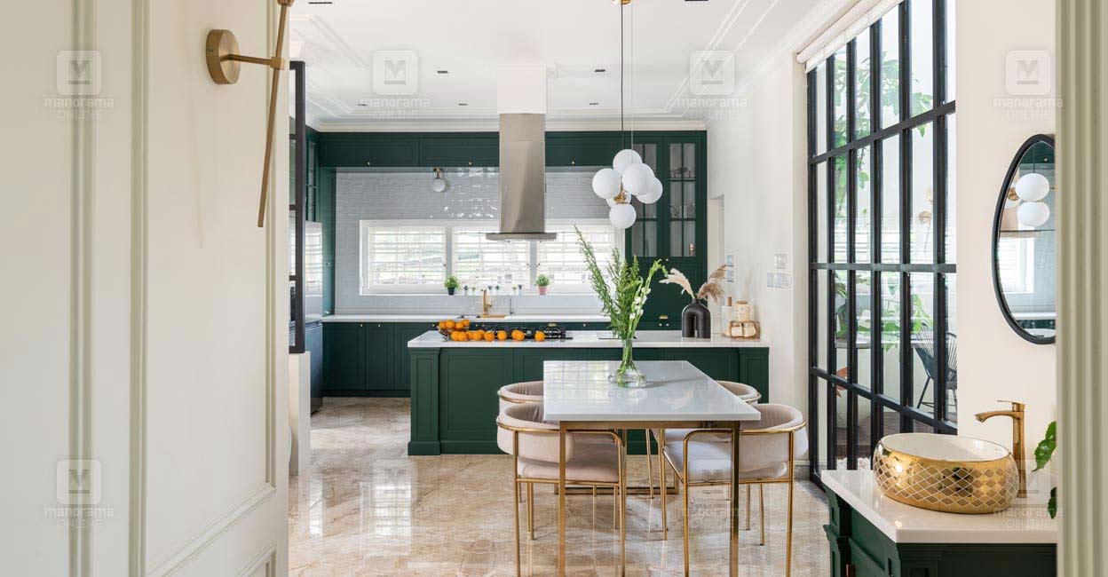 Dreamy white designs make this new home in Kasaragod exuberant dwelling ...