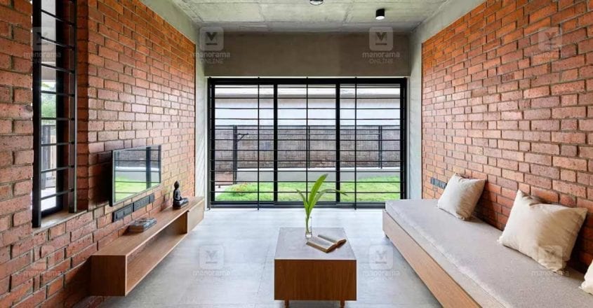 The brick-lattice frontage of this Nemom house makes it uniquely ...