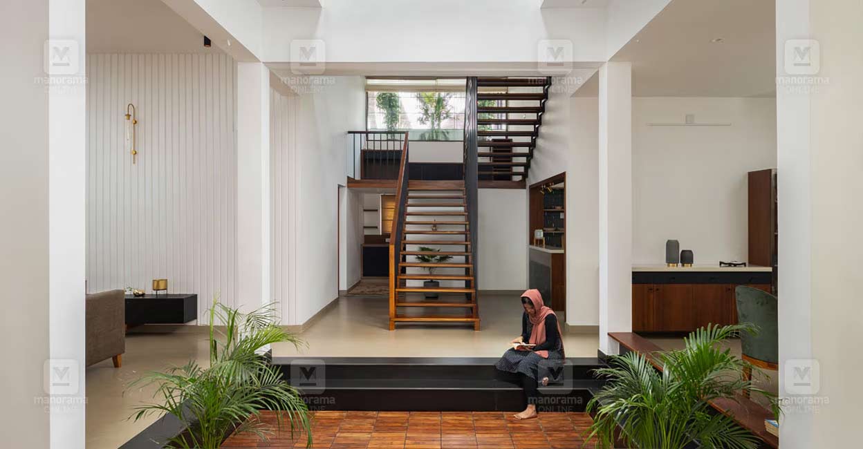 An exquisite architectural concept with large scale windows, skylight ...