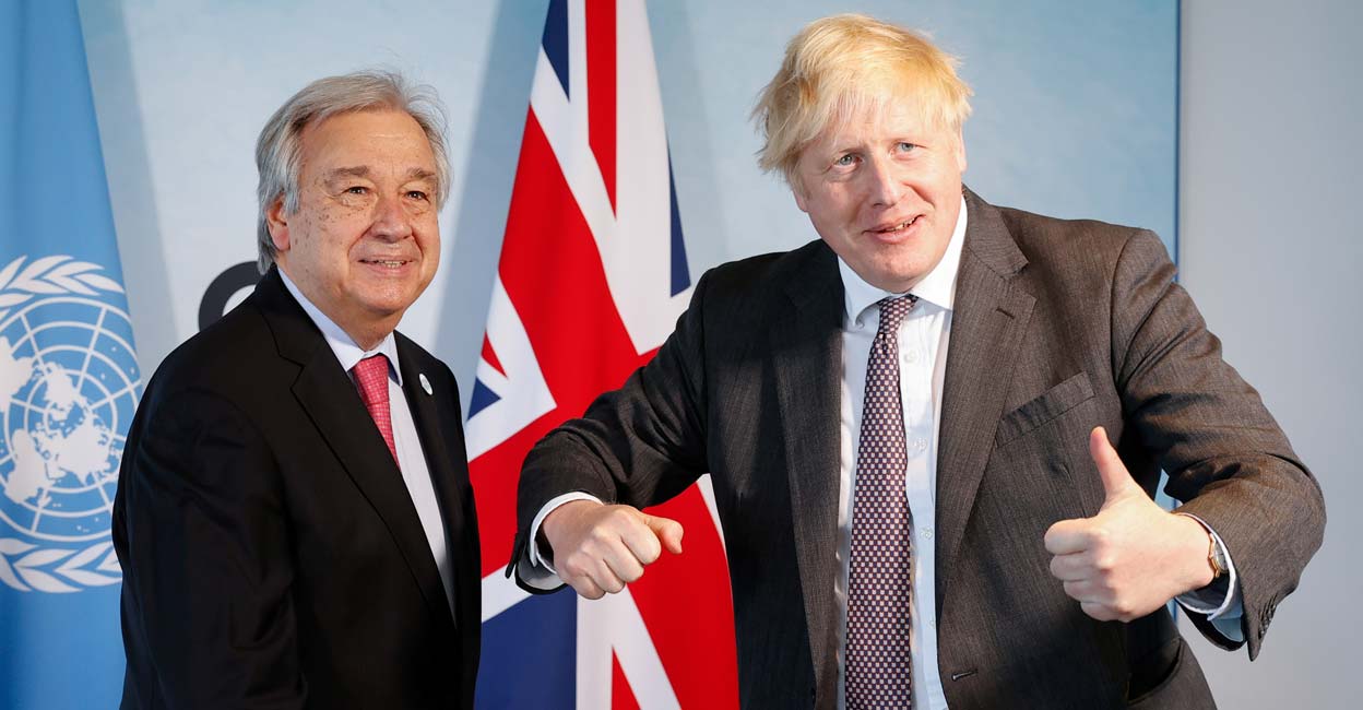 U.N. chief, UK PM increase pressure on leaders for climate change funds ...