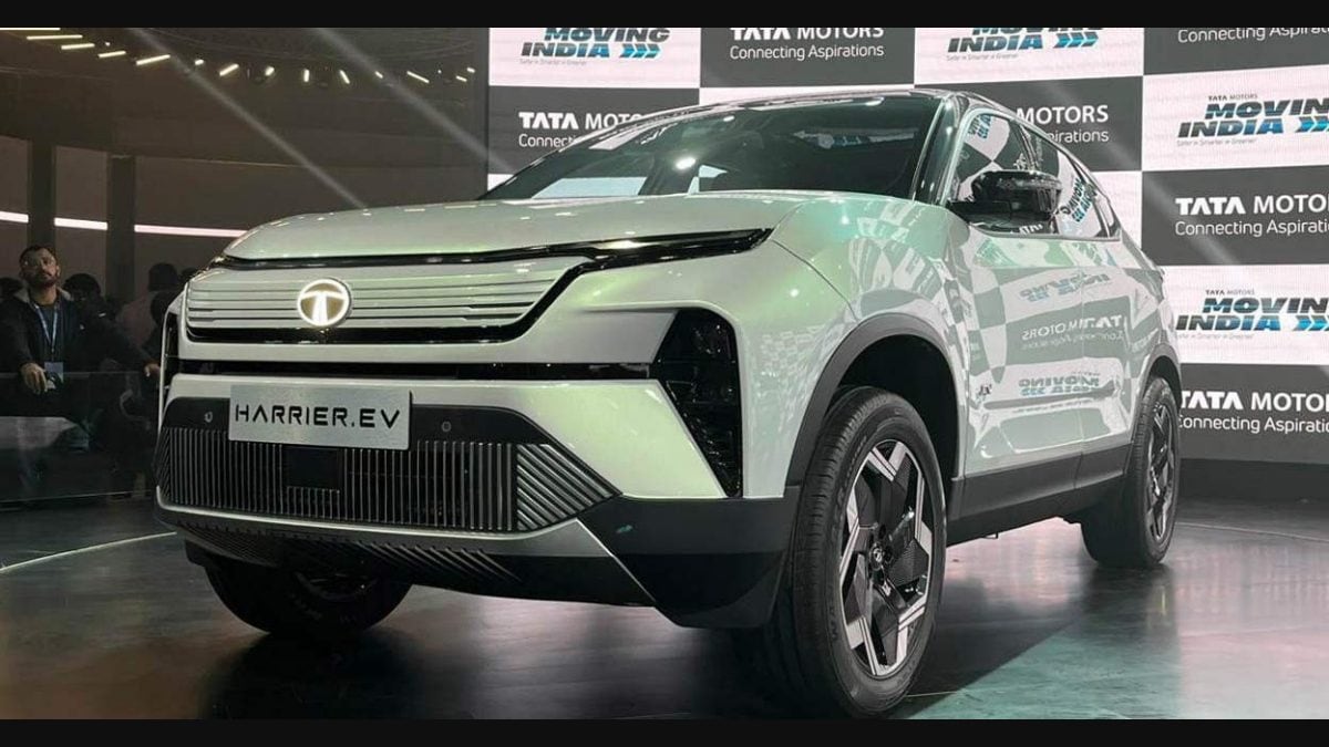 Tata Harrier EV concept on display offers up to 500 km range