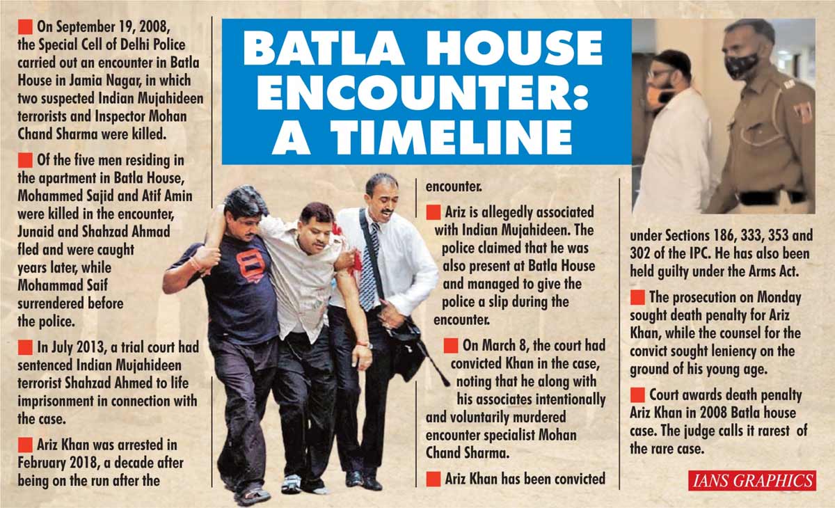 Batla House encounter: Delhi court awards death penalty to Ariz Khan ...