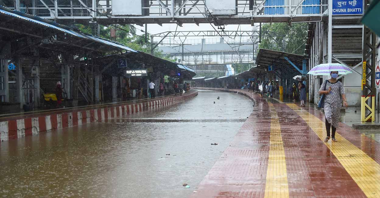 Monsoon arrives in Mumbai, local train services affected