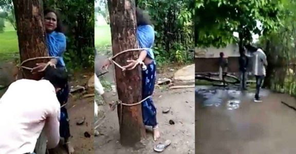 Rajasthan Woman Tied To Tree Thrashed For Hours After Seen With