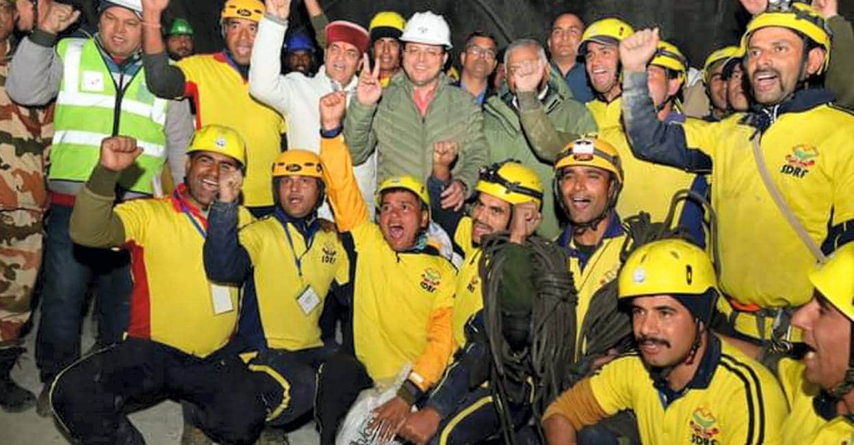 'All are healthy', says Uttarakhand CM on 41 workers rescued from ...
