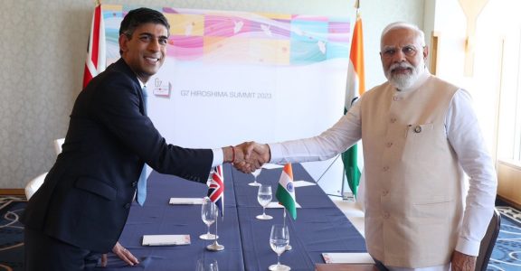 PM Modi meets British PM Rishi Sunak; review bilateral strategic ties