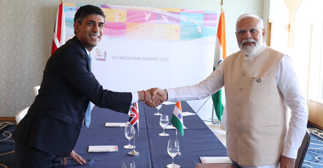 PM Modi meets British PM Rishi Sunak; review bilateral strategic ties
