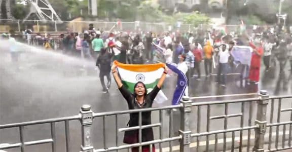 Clash erupts between police, protesters at Kolkata students' march; cop ...