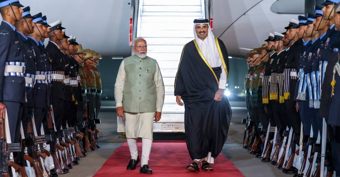 In rare gesture, PM Modi receives Amir of Qatar at airport | Onmanorama News | India News
