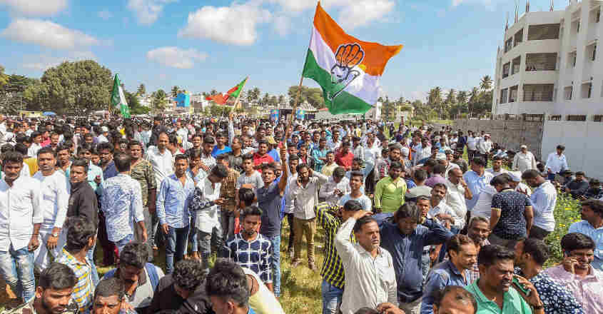 Congress gets edge over BJP in urban body polls in Karnataka | Karntaka ... Congress gets edge over BJP in urban body polls in Karnataka | Karntaka ...