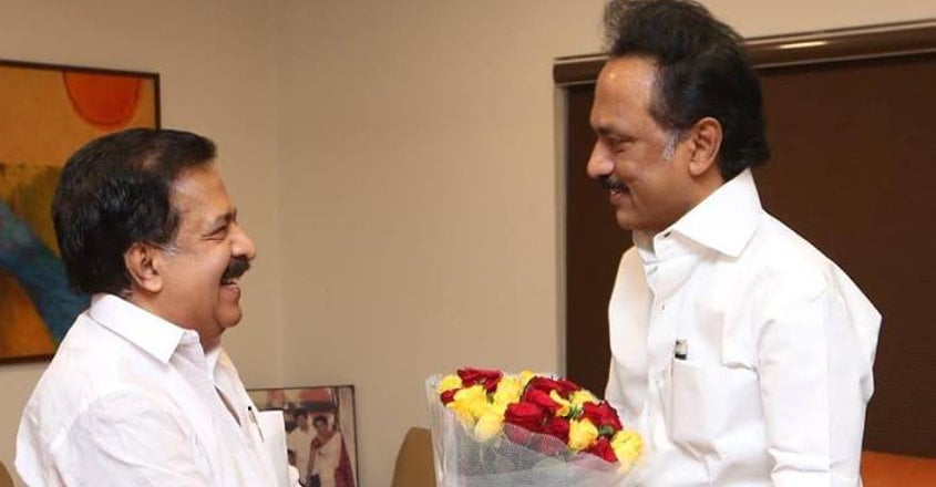 Ramesh Chennithala calls on MK Stalin