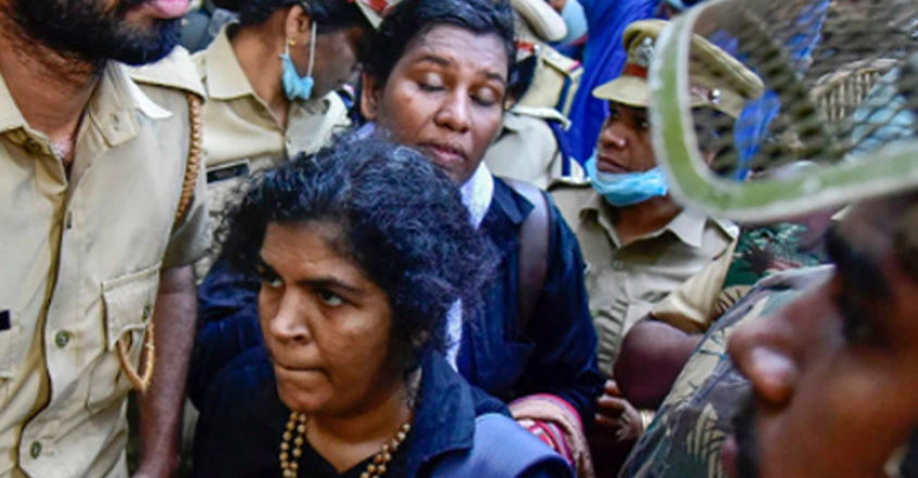 Bindu, Kanakadurga accompanied by 4 cops in civil dress to Sabarimala ...