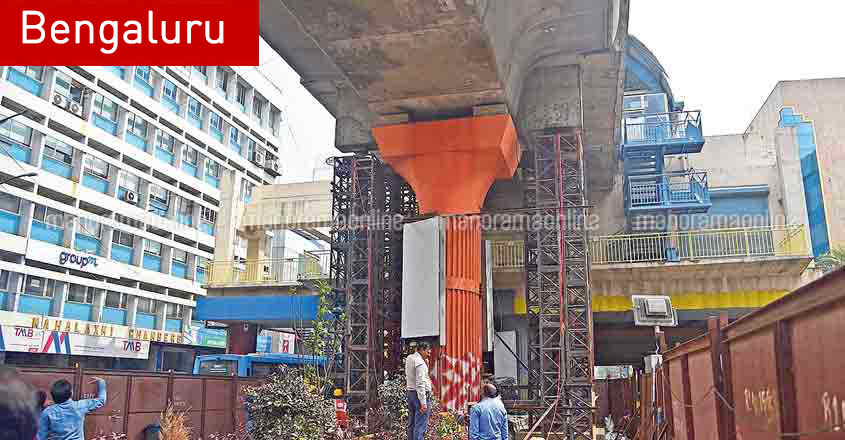 Bengaluru metro pillar cracks due to faulty construction