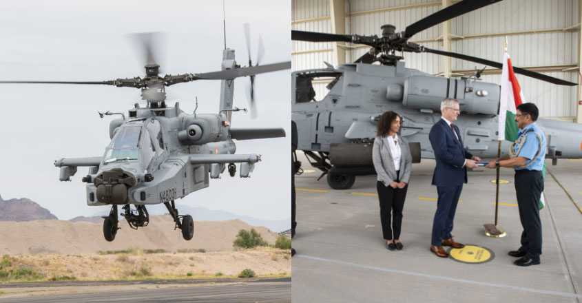 First Apache helicopter handed over to IAF