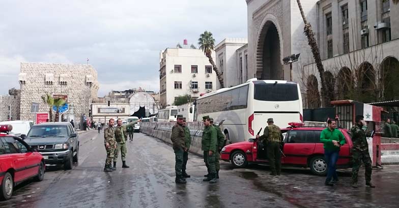 Second blast rocks Damascus after courthouse bombing kills 30 | Bomb ...