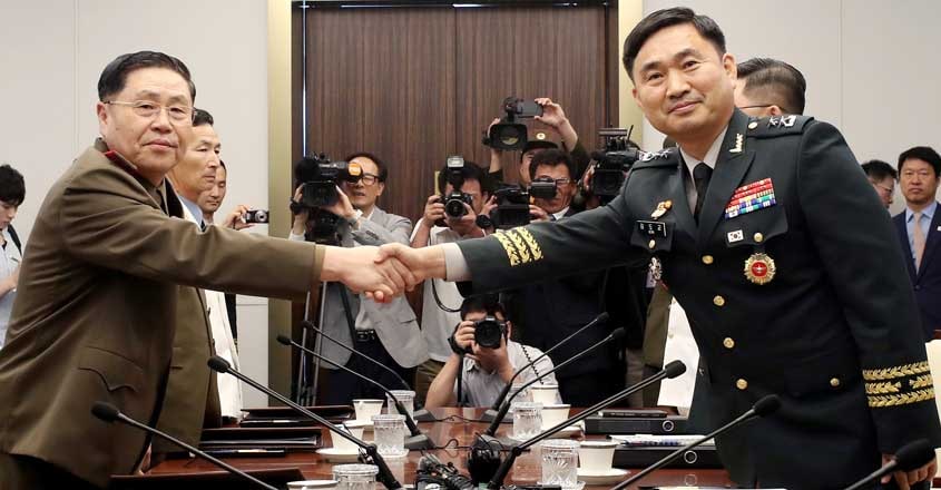 Two Koreas hold military talks to end cross-border hostilities | North ...