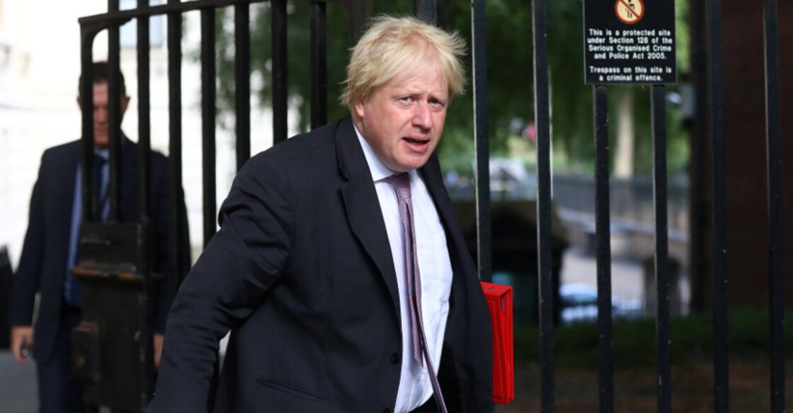UK foreign minister Boris Johnson resigns