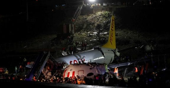 Three dead, scores hurt, in Turkey plane accident
