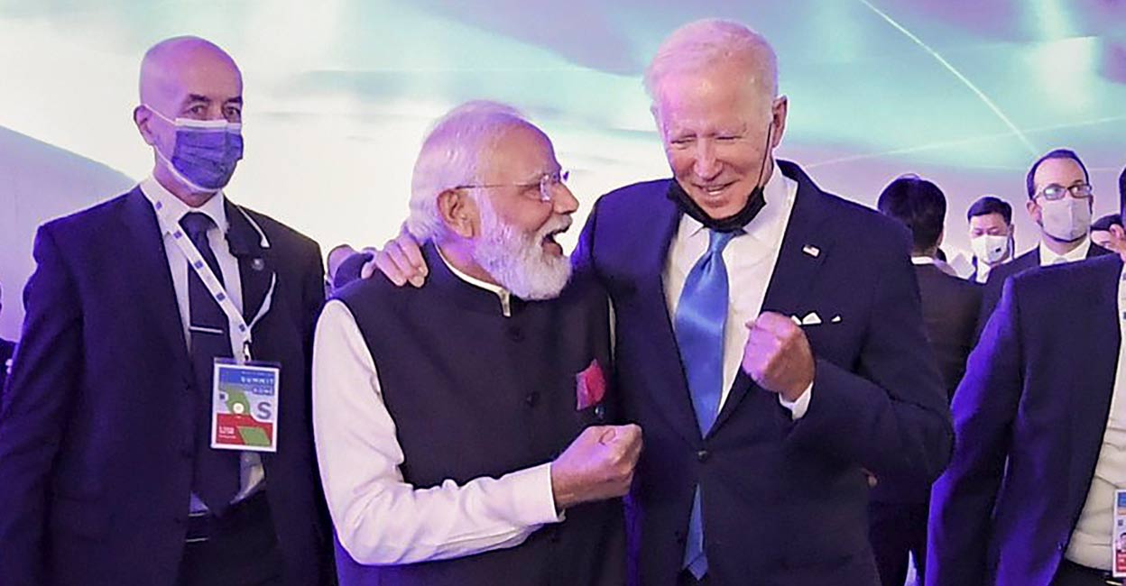 PM Modi interacts with President Biden and other world leaders at G20 Summit | Manorama English
