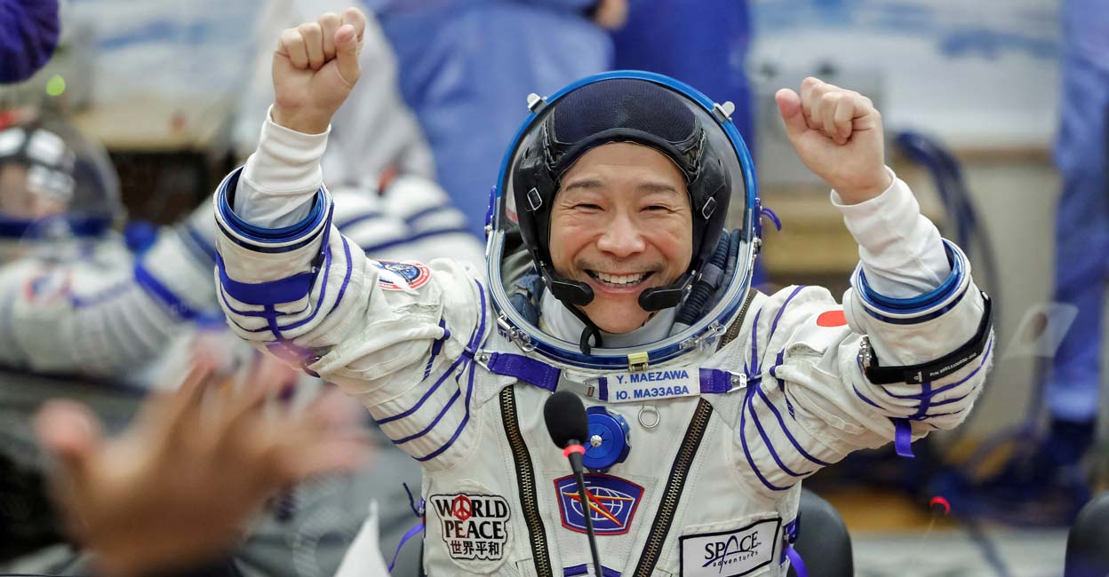 Japanese billionaire Maezawa lands in Kazakhstan after 12-day space flight