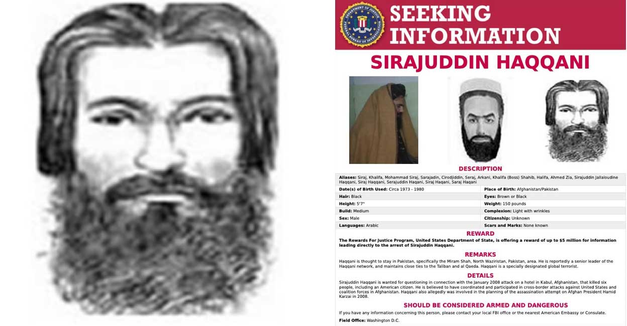 Afghan's new interior minister Haqqani is a US designated terrorist ...