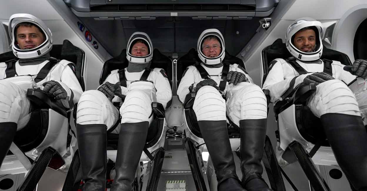 SpaceX launches four astronauts, including UAE's 'Sultan', to space station