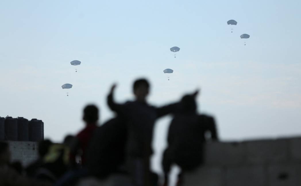 Israel on board with Gaza peace deal, as US completes first airdrop