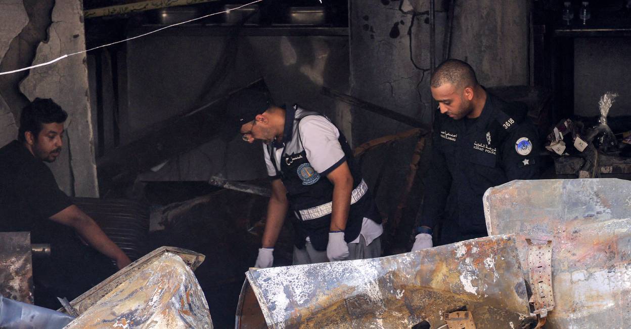 Kuwait fire: 3 including foreigners held; Officials confirm short ...