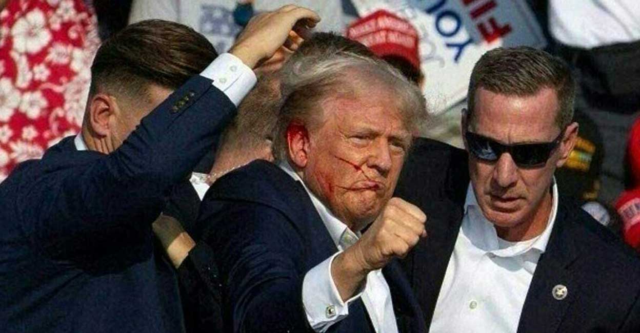 Donald Trump shot in ear in attempted assassination bid during campaign ...