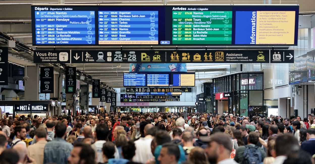 French high-speed rail network lines sabotaged hours before start of ...