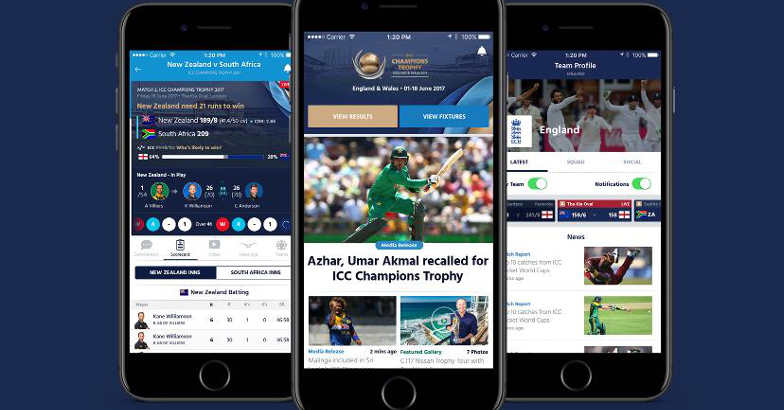 ICC launches mobile app ahead of Champions Trophy