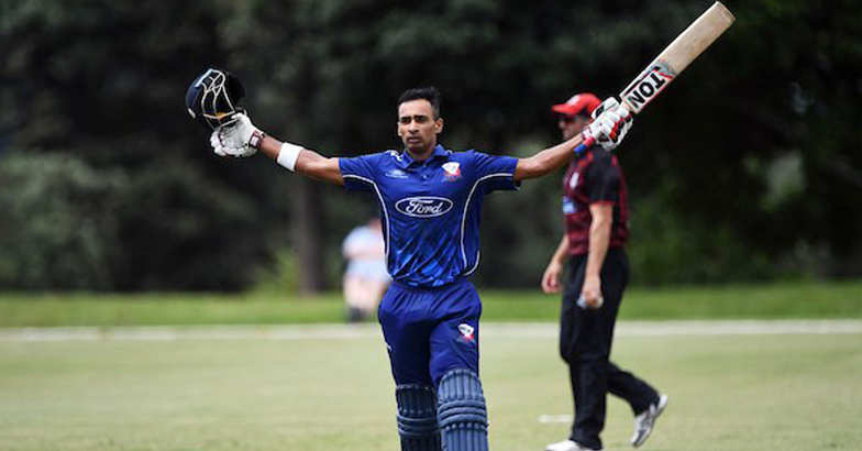 Jeet Raval hits one of the most bizarre sixes | Video | Jeet Raval ...