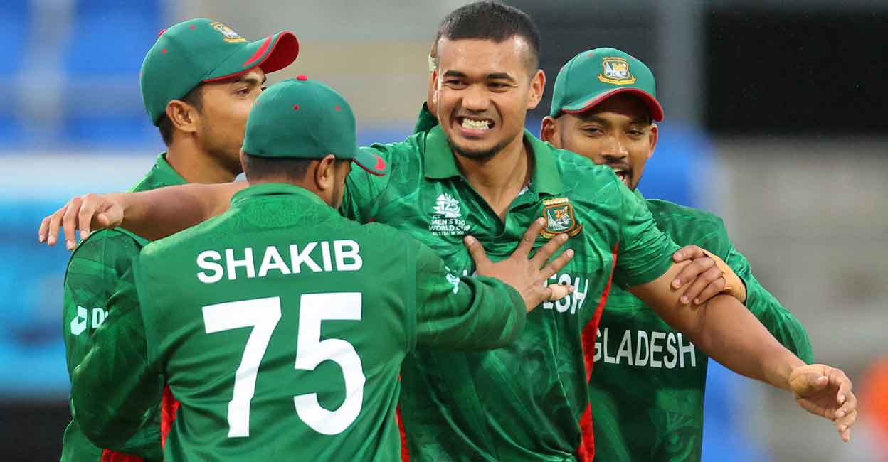 T20 World Cup: Taskin stars as Bangladesh score narrow win over ...