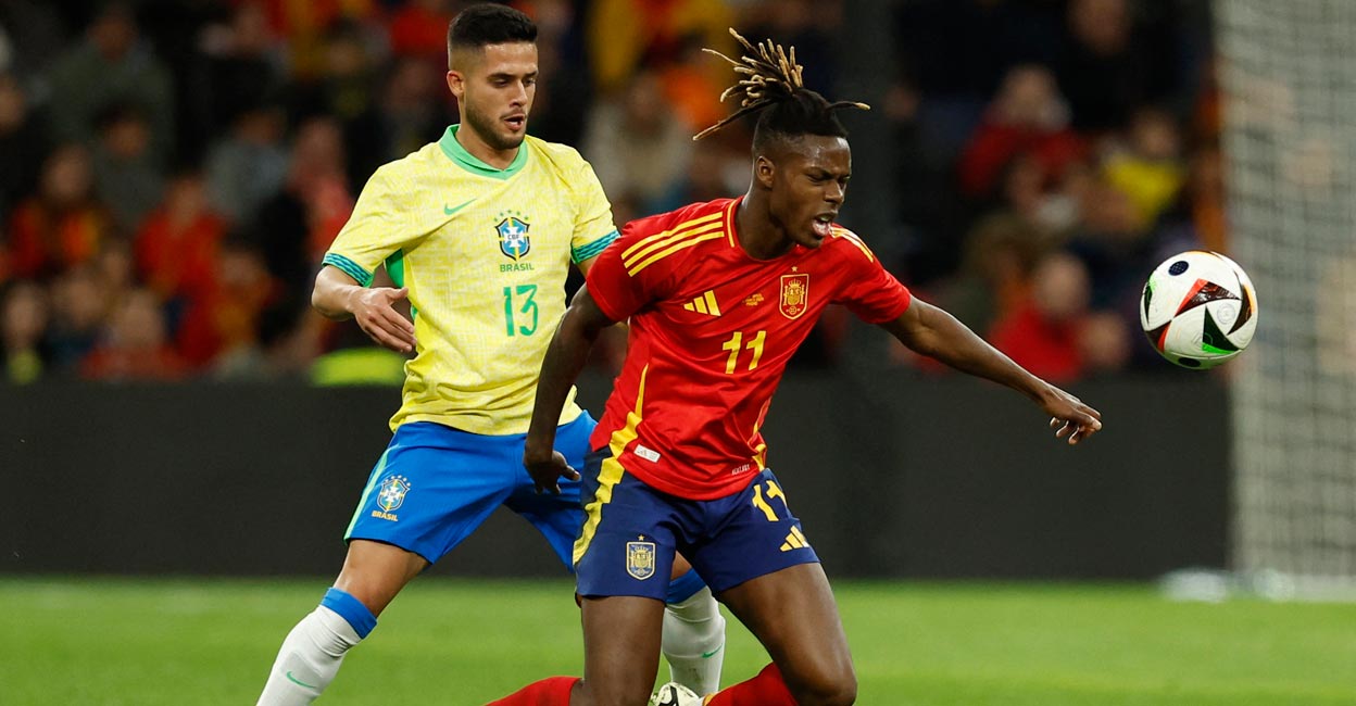 Brazil fight back to hold Spain in ill-tempered friendly | Football ...