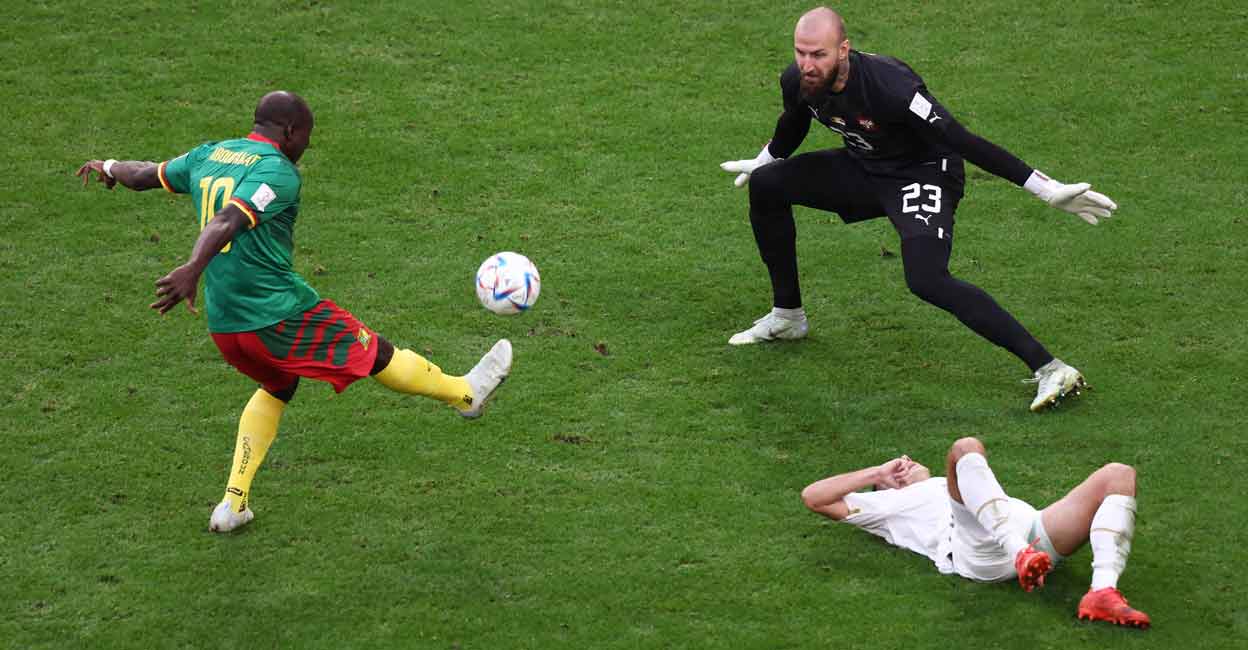 FIFA World Cup: Cameroon fight back to earn thrilling draw with Serbia ...