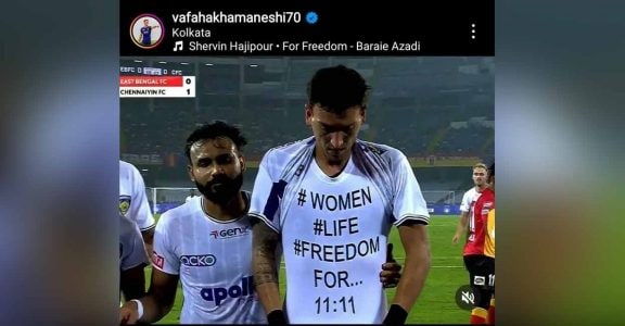 Chennaiyin defender shows support to protesting Iran women, gets red ...