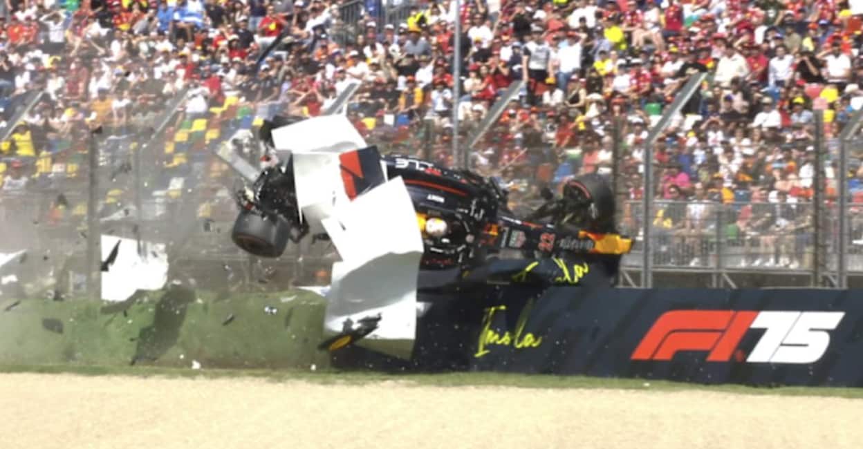 Red Bull’s Tsunoda walks away unhurt from massive crash in Formula One ...