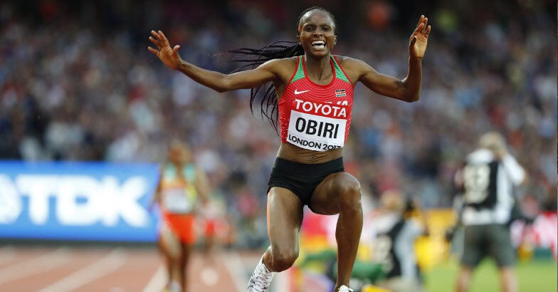 Obiri wins 5,000 meters with astonishing last lap | Kenya's Obiri ...