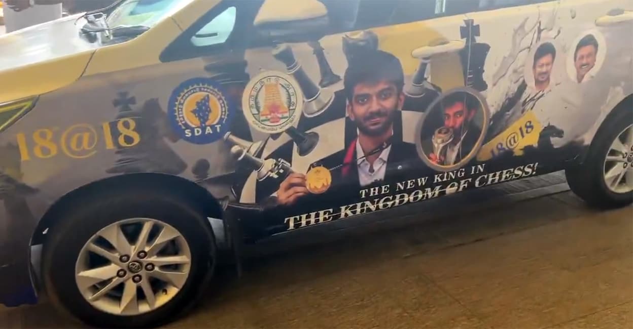 'I can see what this means to India,' says Gukesh on arriving home to ...