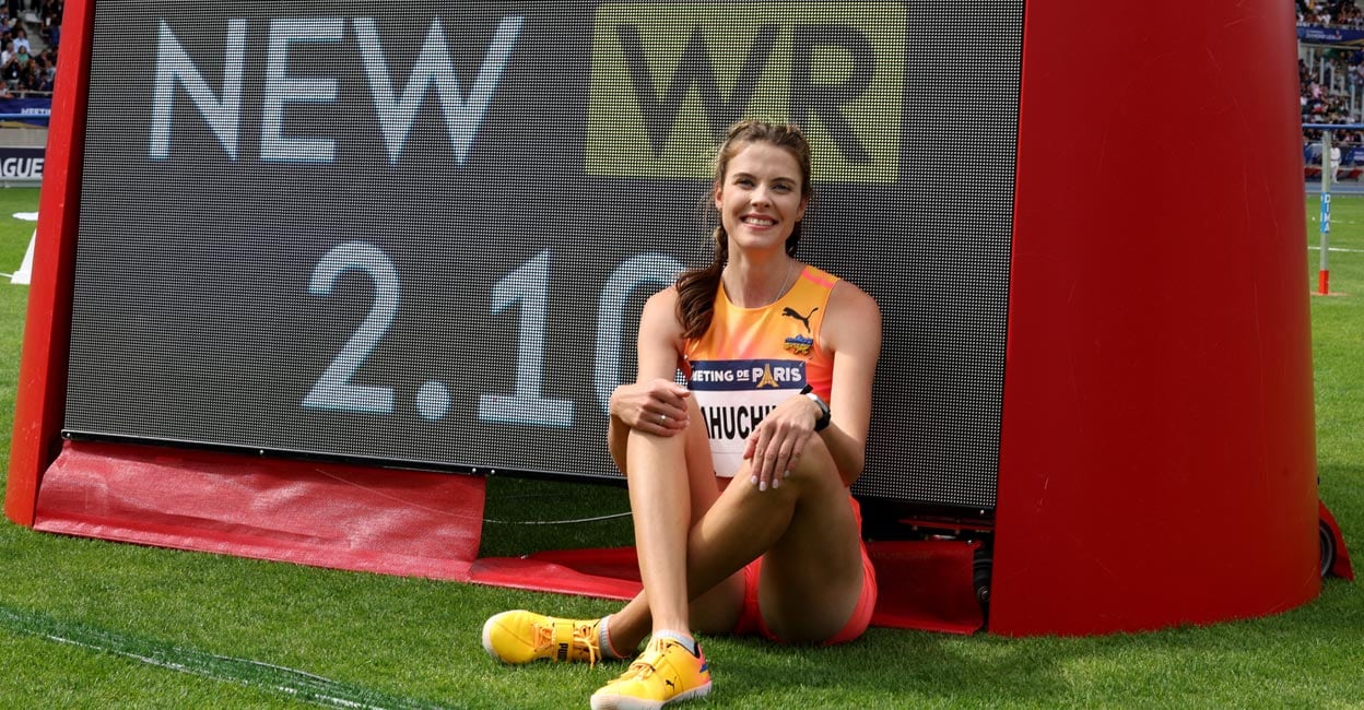 Ukraine's Mahuchikh breaks 37-year-old world record in women's high ...